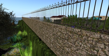 Second Life Marketplace - Sim wall with fence