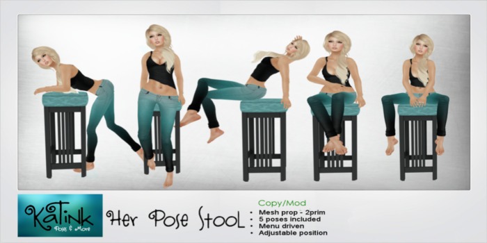 Second Life Marketplace - KaTink - Her Pose Stool