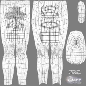 Second Life Marketplace - DEMO LMC Mesh Templates - Skirt Panels II ...