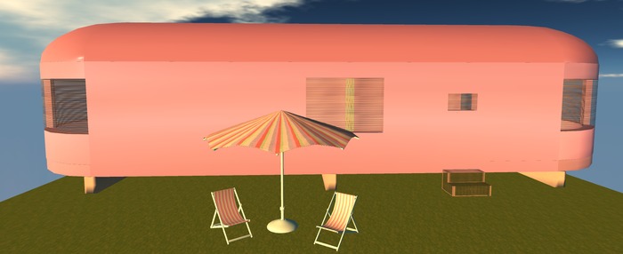 Second Life Marketplace - pink home trailer