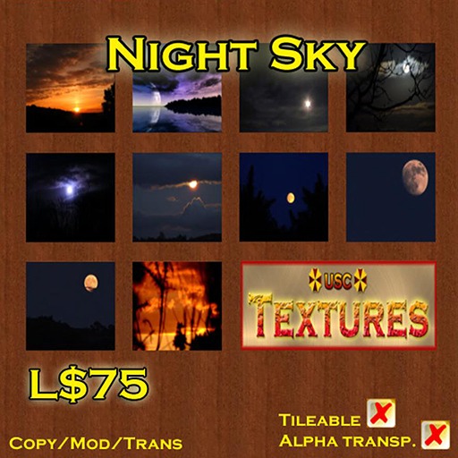 Second Life Marketplace - USC Textures - Night Sky