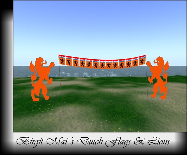 Second Life Marketplace - Dutch Flags & Lions (boxed)