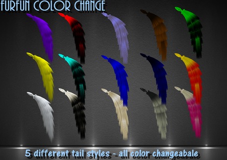 Second Life Marketplace - Furfun color change tails