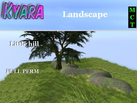Second Life Marketplace - LANDSCAPE SMALL HILL FULL PERM
