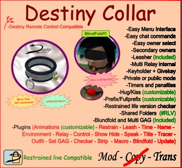 Second Life Marketplace - Destiny Collar 2.0.0.0