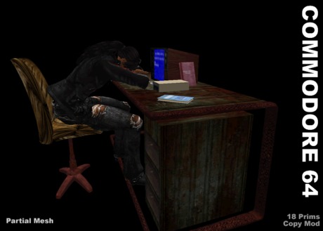 Second Life Marketplace - E - COMMODORE 64 WITH DESK