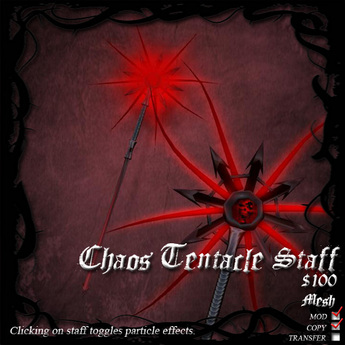 Second Life Marketplace - Chaos Tentacle Staff