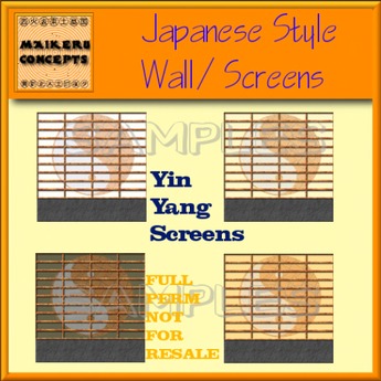 Second Life Marketplace - - PROMO - Shoji Screen Deluxe Textures ...