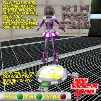 Second Life Marketplace - sci-fi pose stand