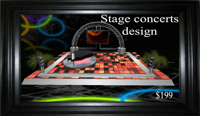 Second Life Marketplace - Stage concerts design