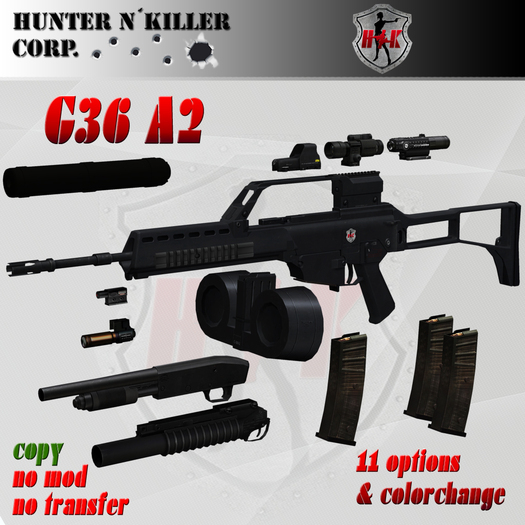 Second Life Marketplace - .~H+K~. G36A2