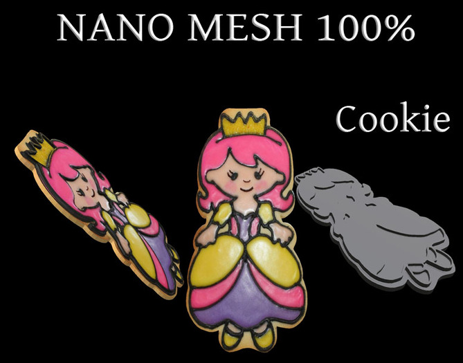 Second Life Marketplace - T-3D Creation [Princess Cookie - NANO -] MESH ...