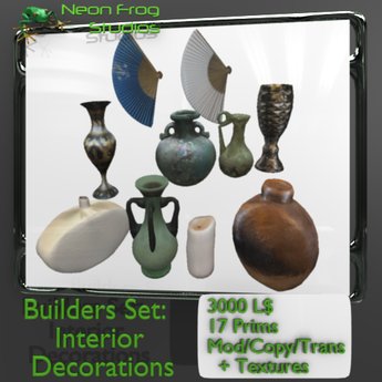 Second Life Marketplace - Interior Decorations Builders Set