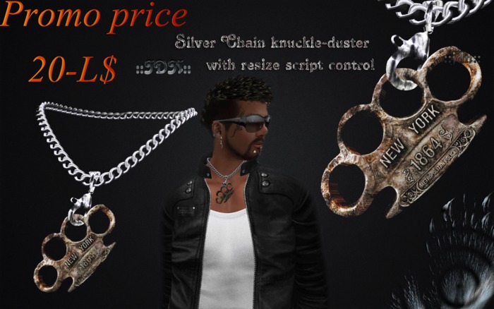 Second Life Marketplace - chain necklace knuckle-duster PROMO price