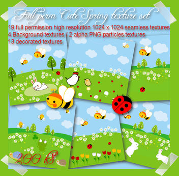 Second Life Marketplace - Cute Spring full perm pack of 19 high quality ...