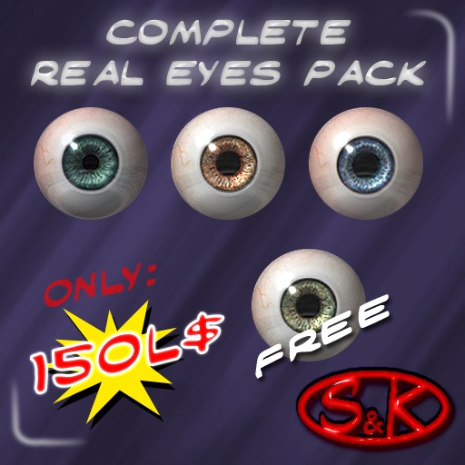 Second Life Marketplace - Real Eyes Pack