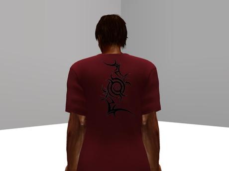 Second Life Marketplace - Red Tribal Tee DEMO