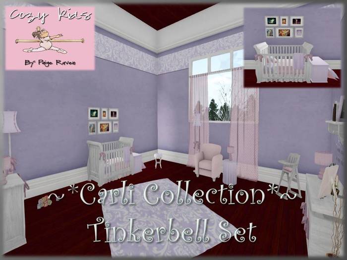 Second Life Marketplace - ~*Tinkerbell*~ Toddleedoo Crib Set
