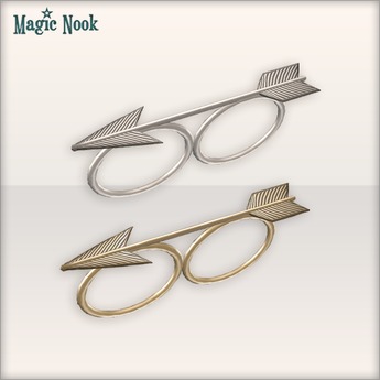 Second Life Marketplace - [MAGIC NOOK] Navajo Arrow Double Ring (Gold)