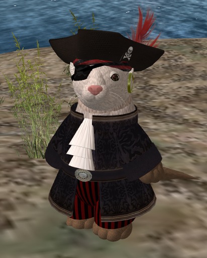 Second Life Marketplace - Ferret Pirate 2012 -redbrown [b]