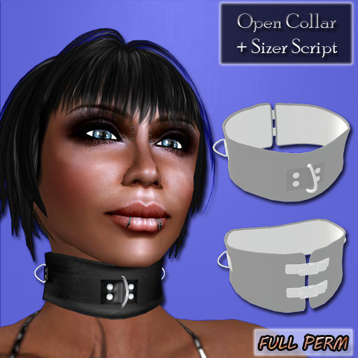 Second Life Marketplace - Caprica - 3 Bail Mesh Collar (FULL PERM)