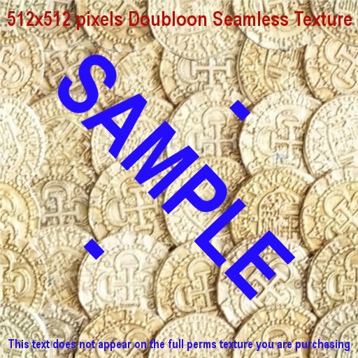 Second Life Marketplace - Gold Doubloons V1 SEAMLESS TEXTURE Pirate ...