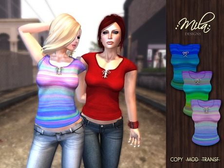 Second Life Marketplace - :Mila: Julie Top [SPECTRAL PACK]