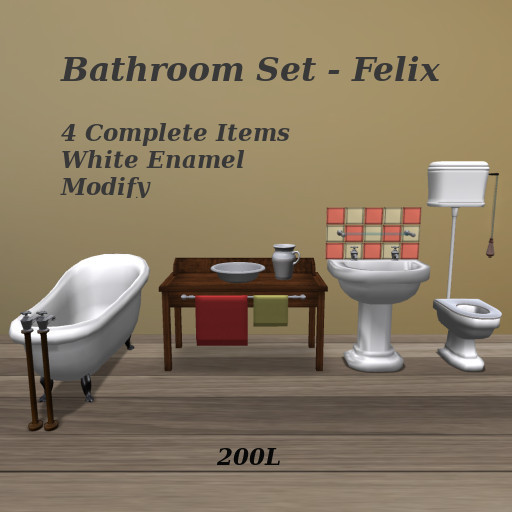 Second Life Marketplace - Bathroom Set - Felix