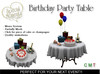 Second Life Marketplace - SM - Birthday Party Table (box)