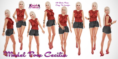 Second Life Marketplace - PURPLE POSES CECILIA - Model Poses