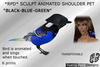 Second Life Marketplace - SCULPT ANIMATED SHOULDER PET BIRD: "BLACK ...