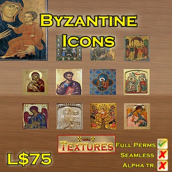 Second Life Marketplace - USC Textures - Byzantine Icons