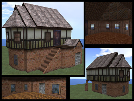 Second Life Marketplace - RE Tudor Cottage - 2 Story - House/Medieval ...