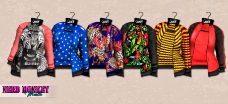 Second Life Marketplace - .::[NerdMonkey] - [Bomber Jacket DEMO]::.