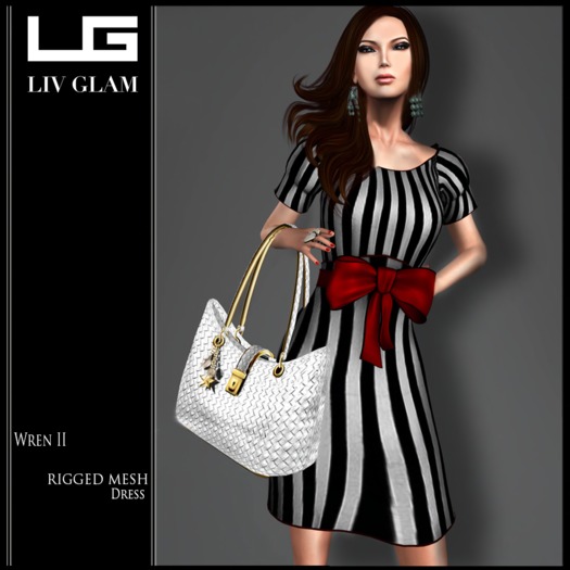 Second Life Marketplace - [LIV-Glam]WINTER-2012- Wren Noir Slip Dress ...