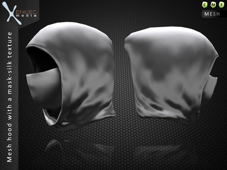 Second Life Marketplace - Mesh Hood with a Mask w/ Shadow + silk ...