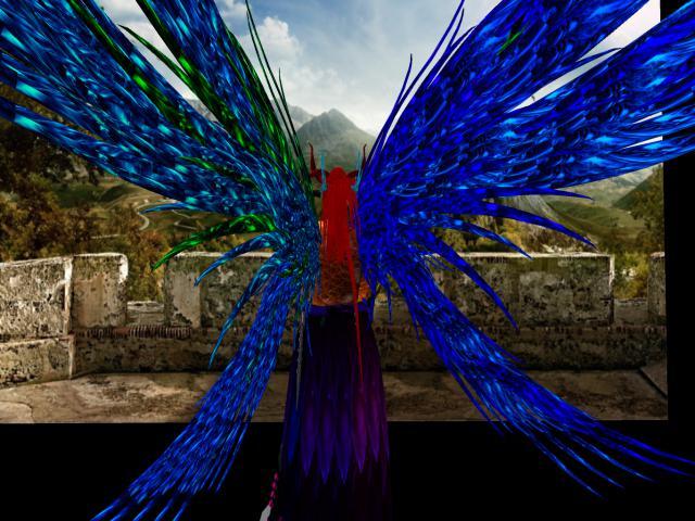 Second Life Marketplace - blue dragon random scuplted delux wings box