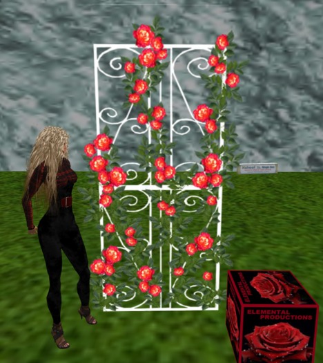 Second Life Marketplace - Rose Tressel White Fence box