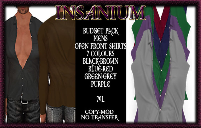 Second Life Marketplace - Budget pack mens shirts (7)