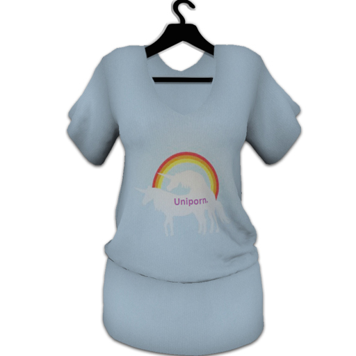 Second Life Marketplace - + gash + loose t shirt dress unicorn teen 80 ...