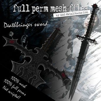 Second Life Marketplace - Deathbringer sword (ancient, medieval, tribal ...