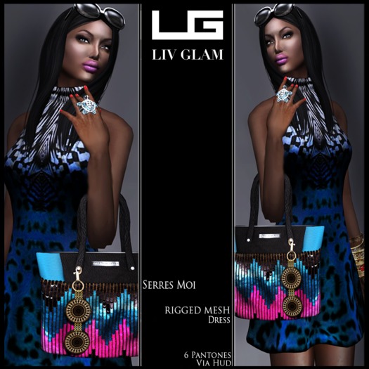 Second Life Marketplace - [LIV-Glam]WINTER-2012-Serres Moi Mini Dress ...