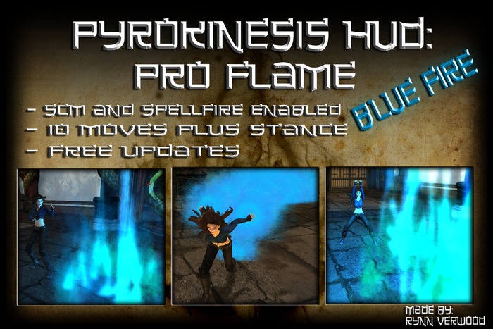 Second Life Marketplace - PyroKinesis Hud: Pro Flame V1.0 Spellfire ...