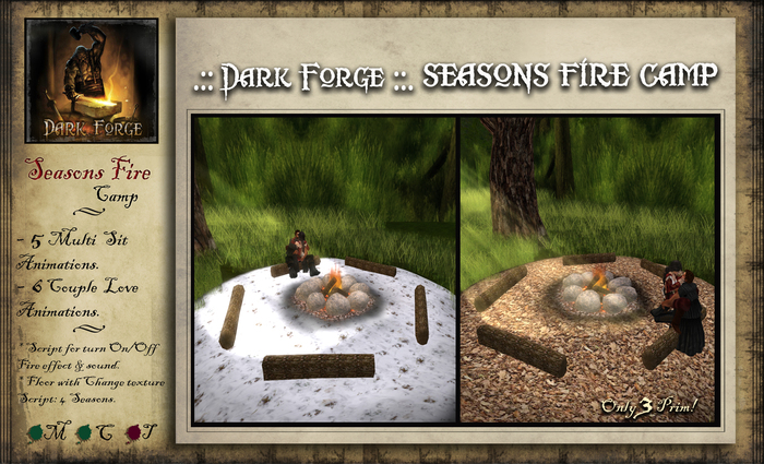 Second Life Marketplace - .:: Dark Forge ::. Seasons Fire Camp