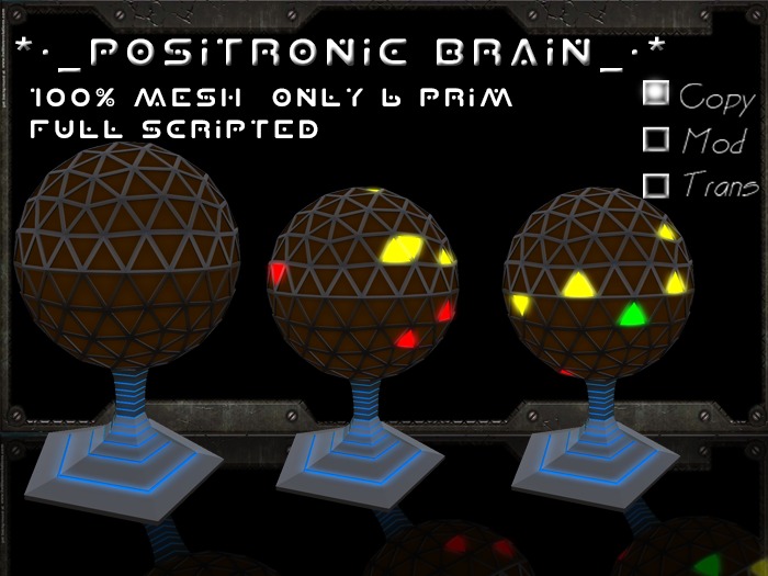 Second Life Marketplace - [New Arts] Positronic Brain