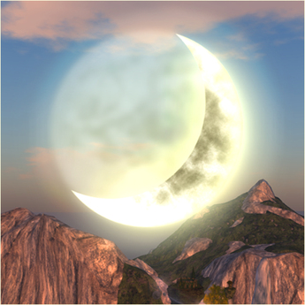 Second Life Marketplace - Souled Out Huge Off Sim Crescent Moon!