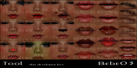 Second Life Marketplace - TOOL dev BEBE03- skin maker template resource ...