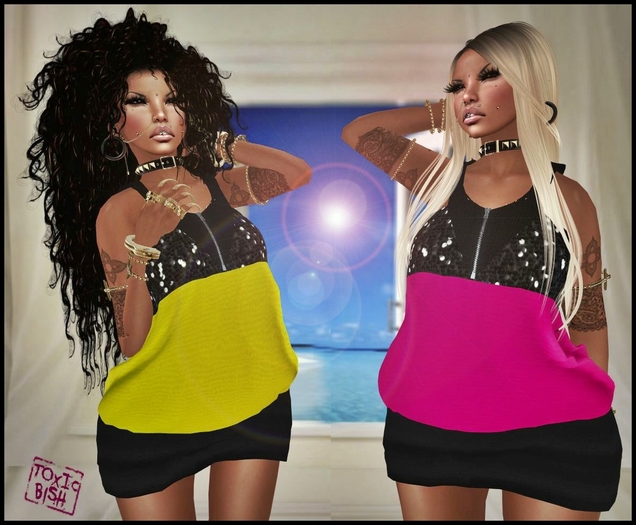 Second Life Marketplace - Mesh Zipped Dress FATPACK