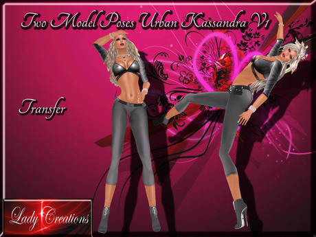 Second Life Marketplace - Lady Creations - Two Model Poses Urban Kassandra V1 Transfer