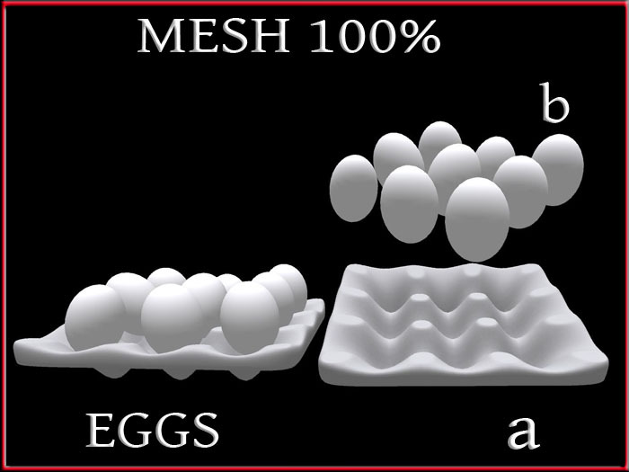 Second Life Marketplace - T-3D Creations [EGGS] MESH - Full Perm